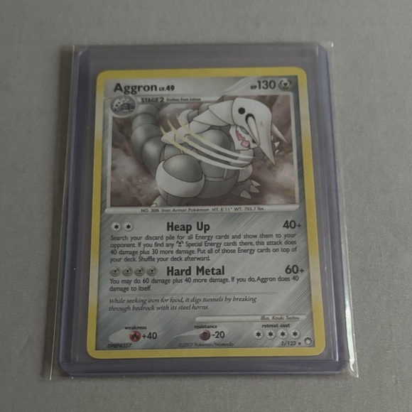 Pokemon | Toys | Pokemon Tcg Aggron Mysterious Treasures 123 Holo ...